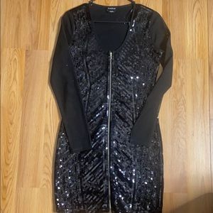 bebe | Dresses | Bebe Sequence Zip Up Dress | Poshmark